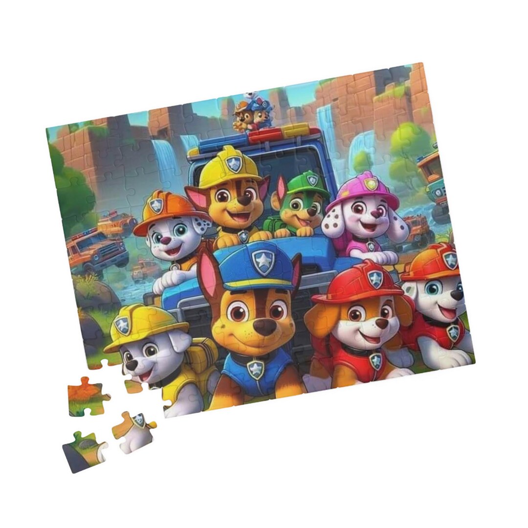 Cute Paw Patrol Characters Jigsaw Puzzle Fun Adorable Puzzle for Kids ...
