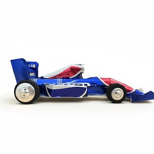 Handcrafted Recycled Tin Can Race Car Model – Handcrafted Metal F1 ...