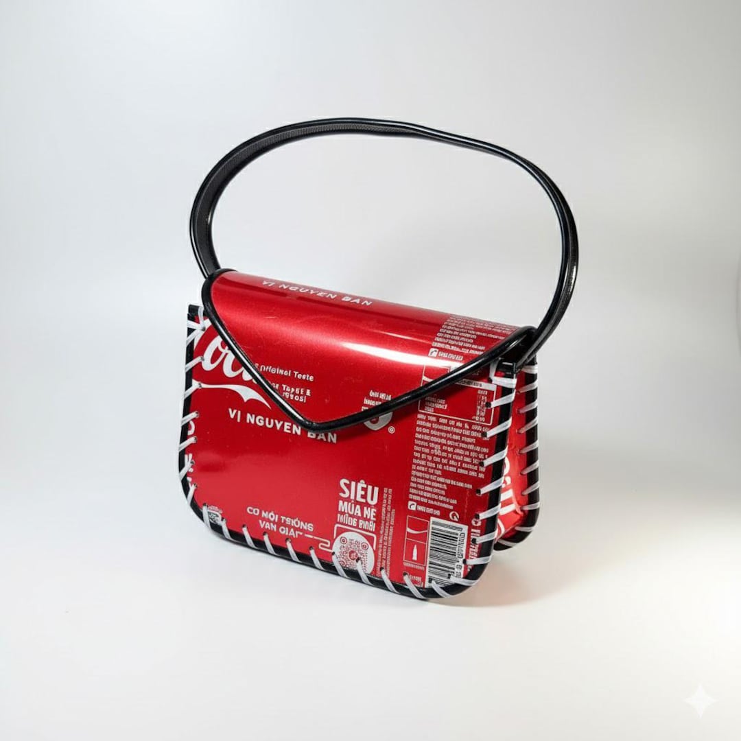 Global Shiping - Upcycled Coca-cola Can Purse: Eco-friendly Mini Bag - Etsy