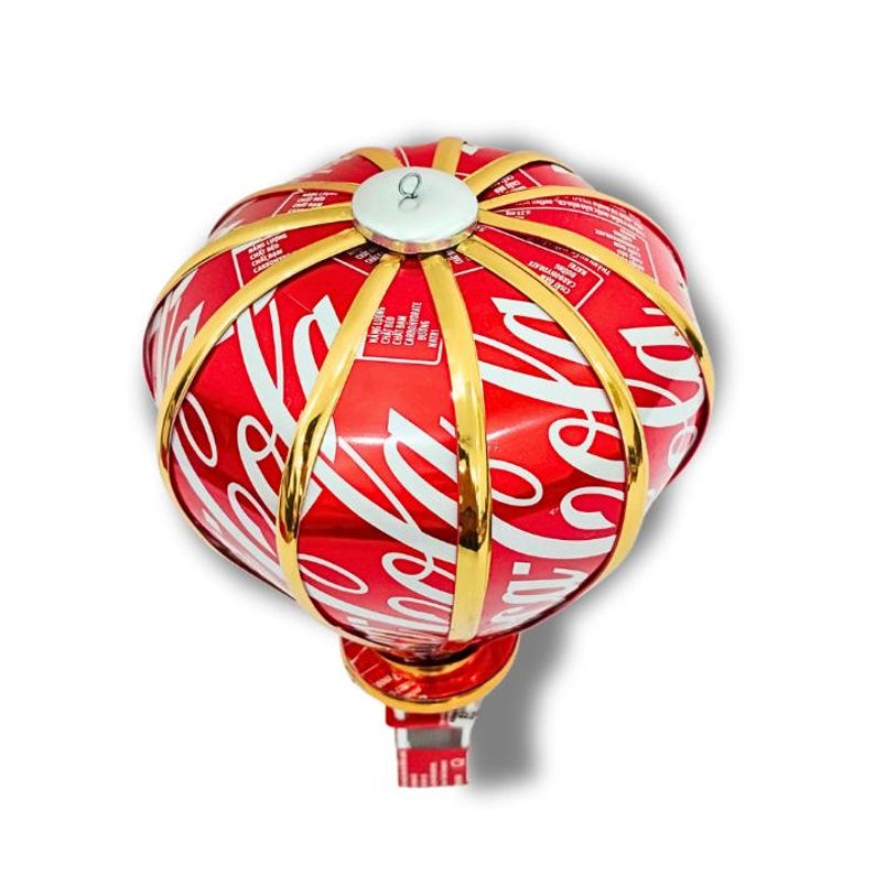 Coca Cola Small Air Balloon Sculpture – Handmade Tin Can Model ...