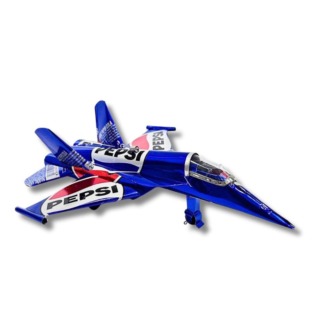 Recycled Tin Can Model: Pepsi Fighter Plane F14 Tomcat - Etsy