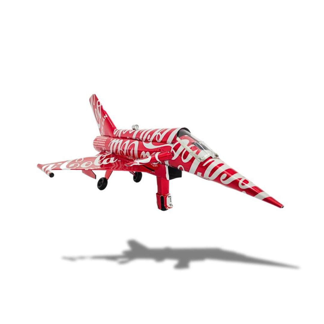Recycled Tin Can Model: Coke/coa Fighter Plane F17 - Etsy