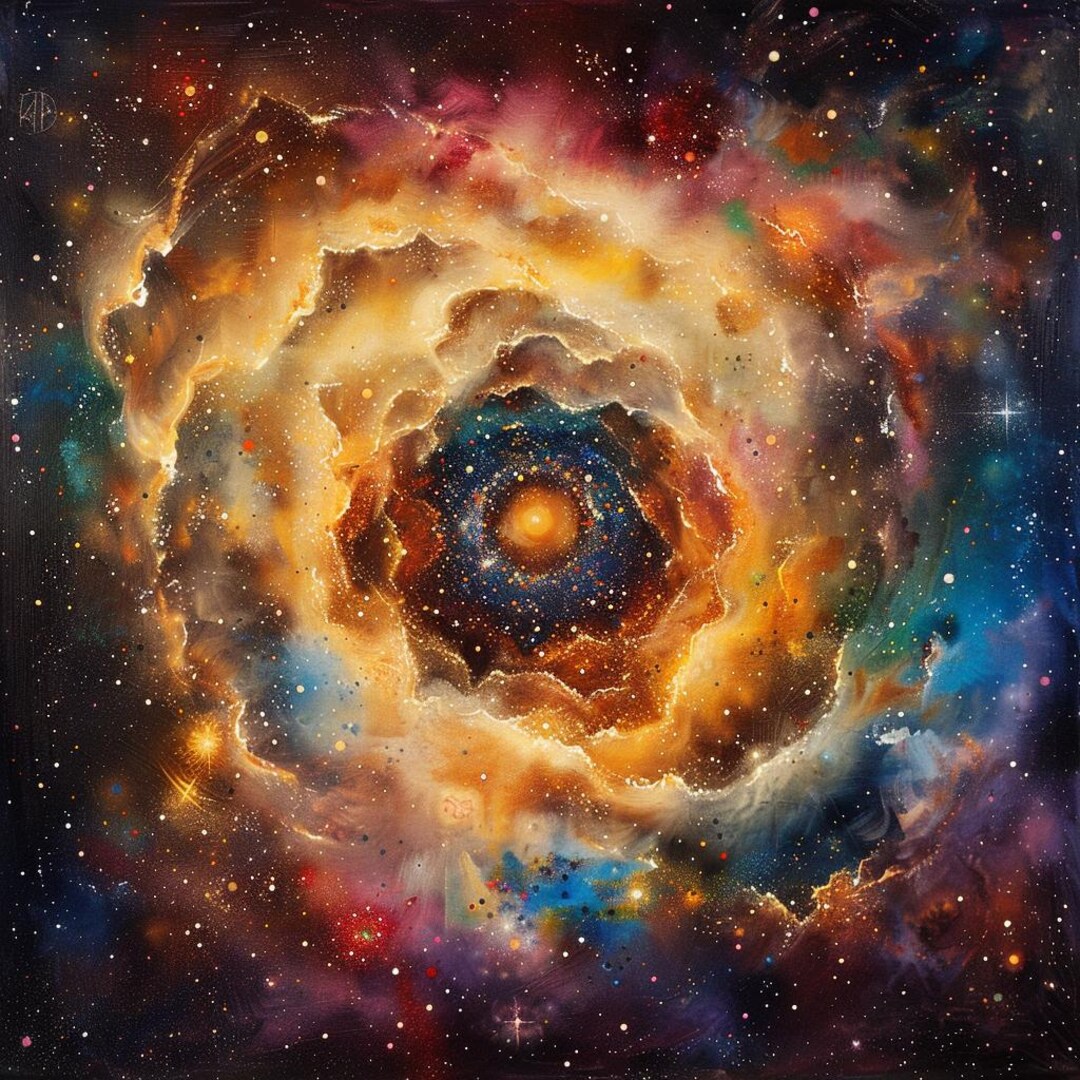 24 Stellar Galaxy Explosion Clipart, Cosmic Nebula Digital Art, Outer ...