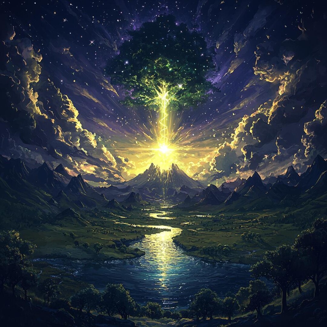 24 Enchanted Cosmic Horizon Clipart, Celestial Sun and Moon Digital Art ...