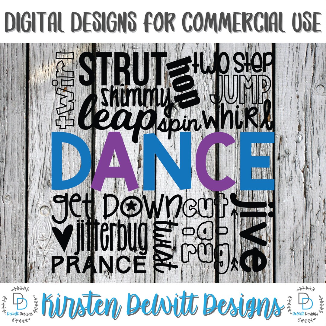 SVG, PNG, DXF Cut File, Dance, Ballerina, Dancer, Dancing, Subway Art ...