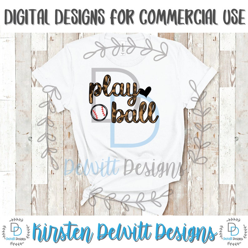 Play Ball Sublimation Png Digital Download Baseball Png | Etsy