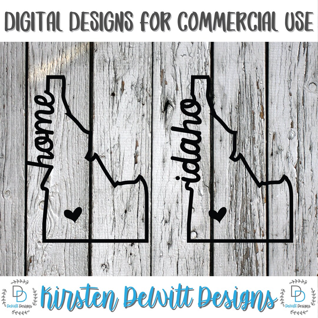 SVG, PNG, Cut File, Idaho Home Sweet Home, Silhouette Cut File, Cricut ...