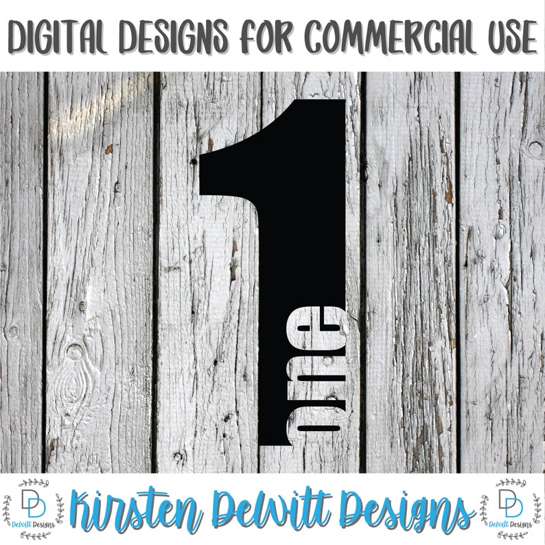 SVG PNG DXF Cut File One 1st Birthday First Birthday - Etsy