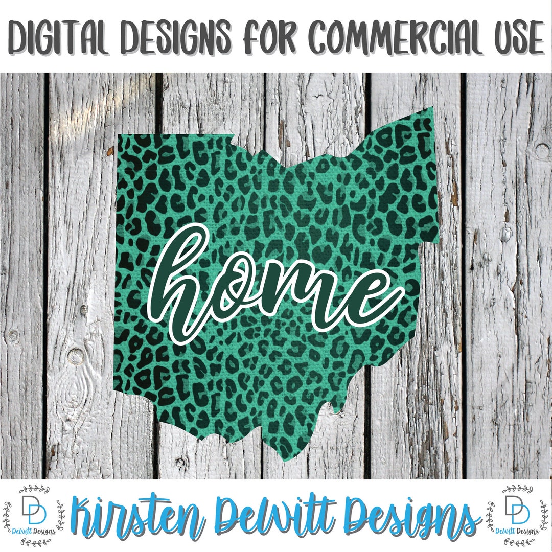 Ohio Sublimation Png Digital Download, Ohio Png, Ohio Leopard PNG ...