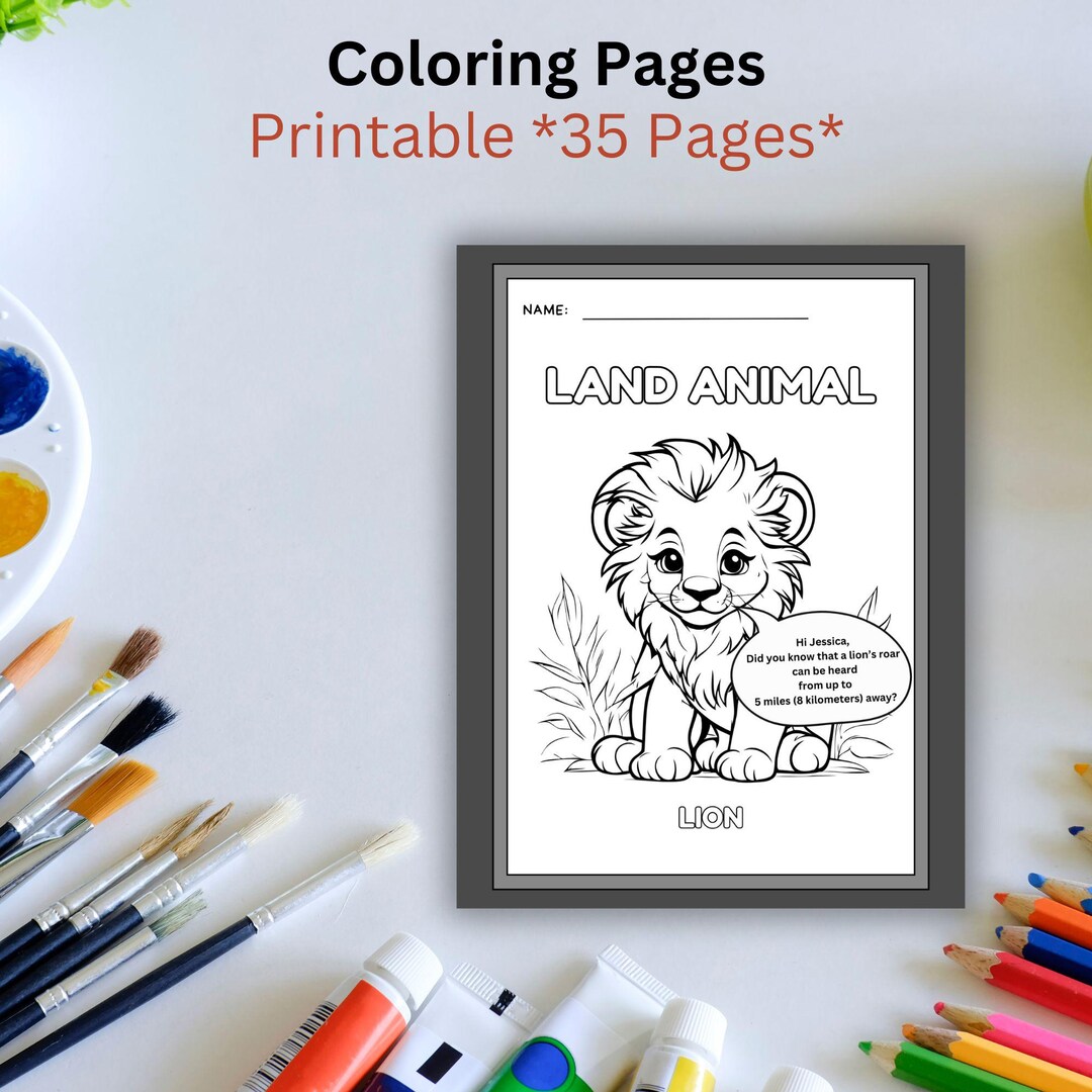 Coloring Book With Facts, Coloring Book, Animal Prints, Coloring Book ...