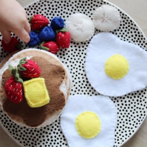 Felt Breakfast for Pretend Play, Montessori Dramatic Play, Tea Party ...