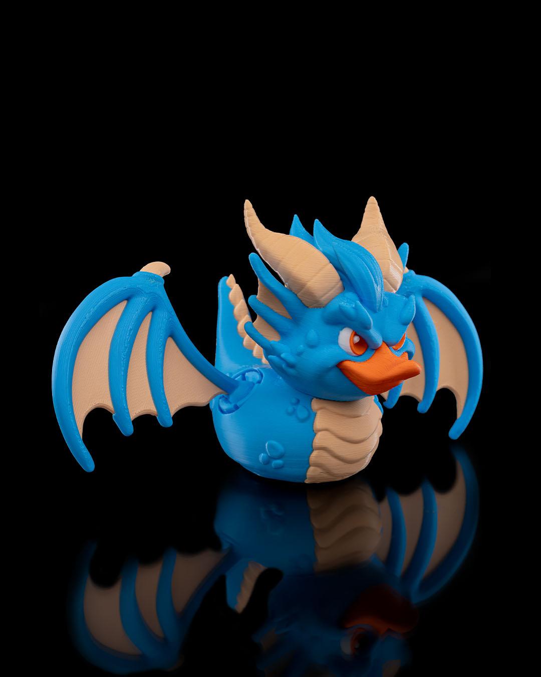 Dragon Duck Mighty Quackon 3D Printed Fantasy Figurine, Quirky ...