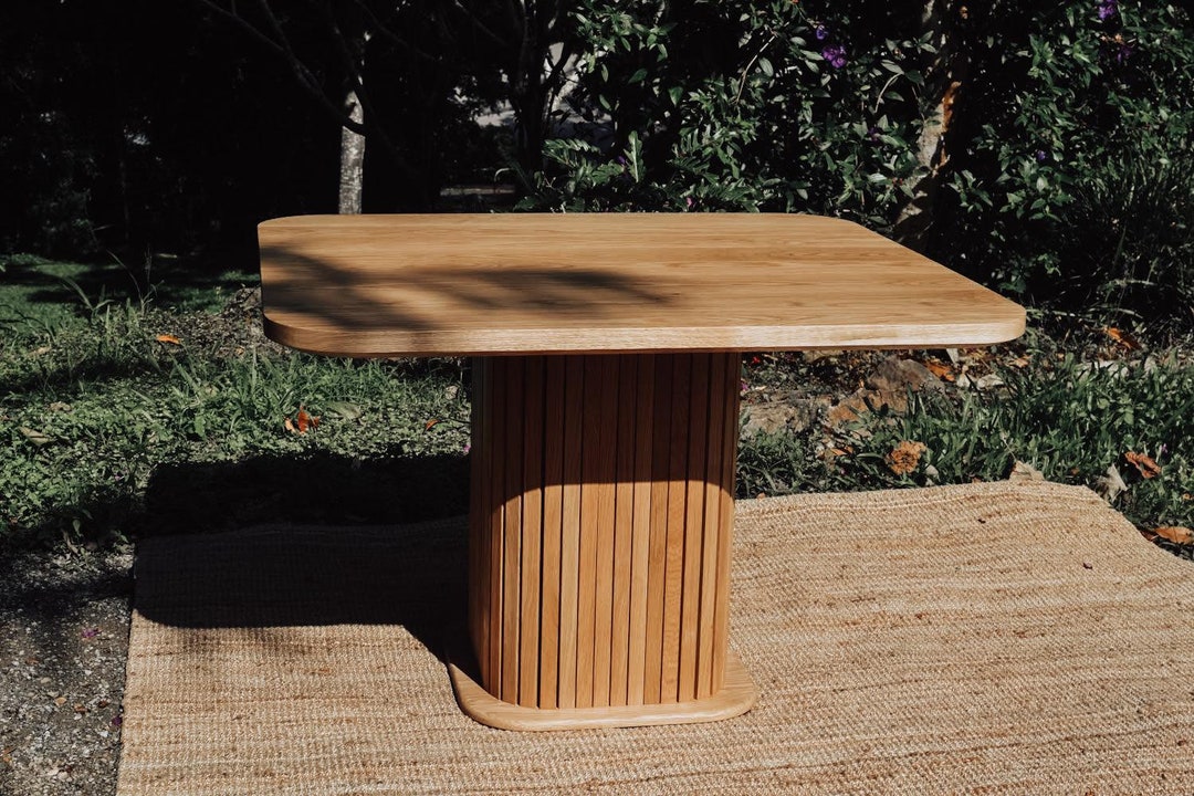 Zali Dining Table - Modern Custom Handmade Solid Wood Kitchen and ...