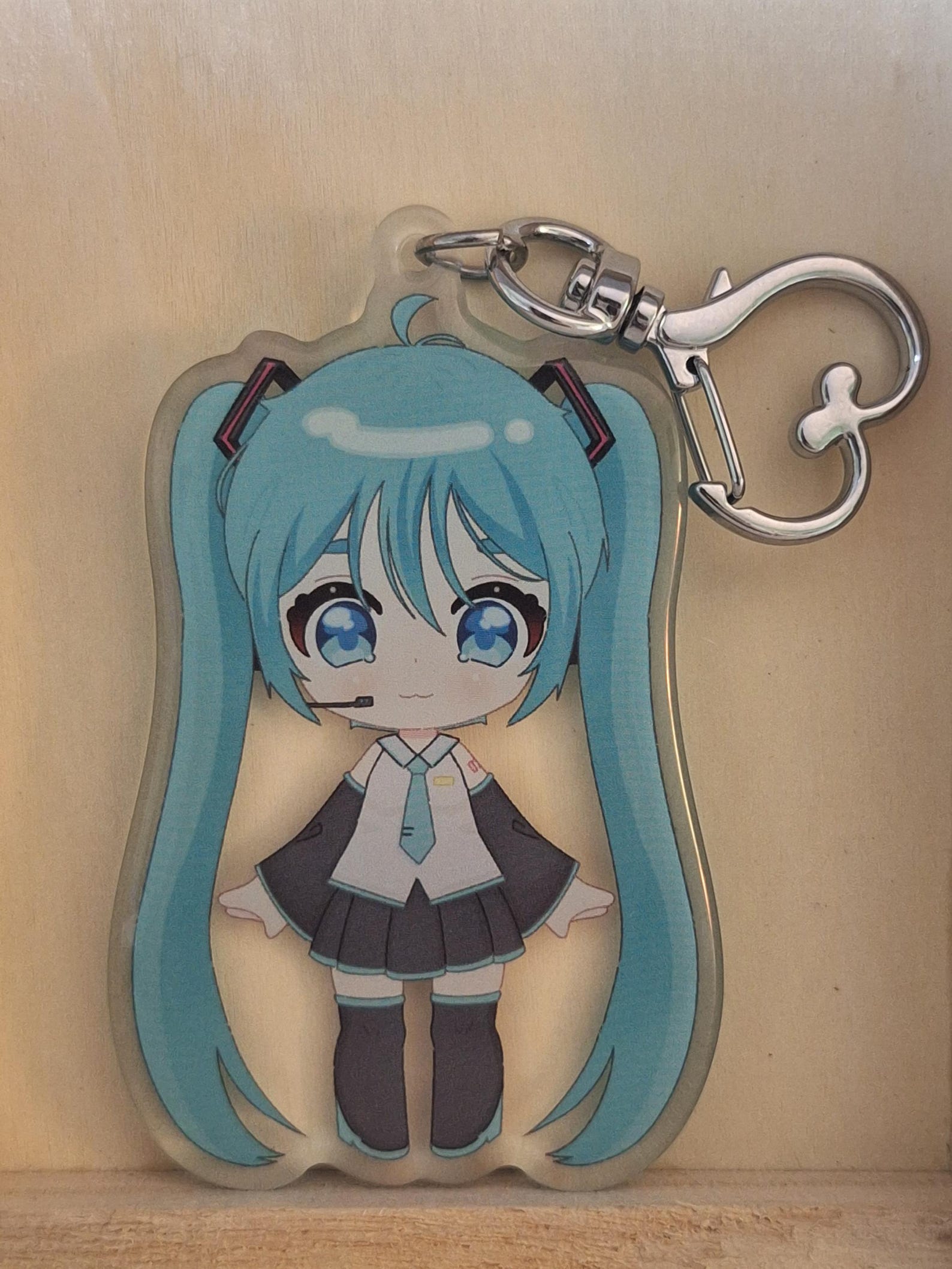 Hatsune Miku Keychain / Heart Clasp Keychain /anime Vocaloid Charm ...