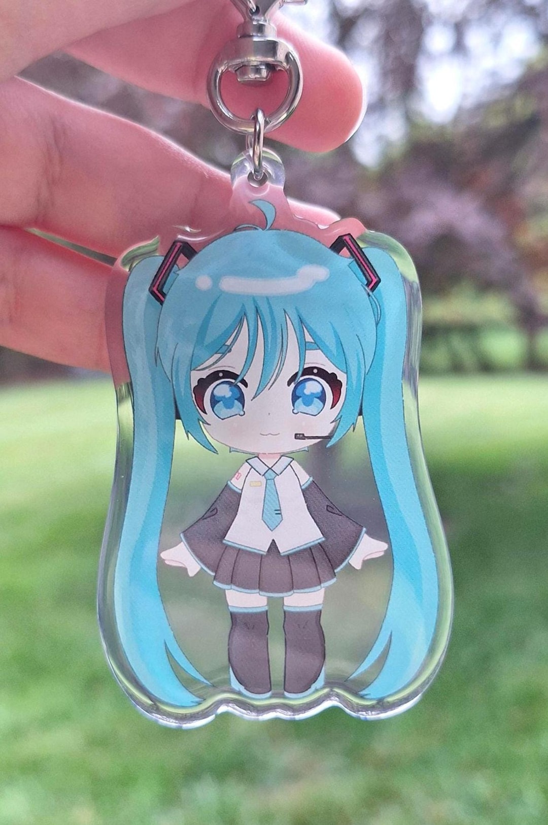 Hatsune Miku Keychain / Heart Clasp Keychain /anime Vocaloid Charm ...