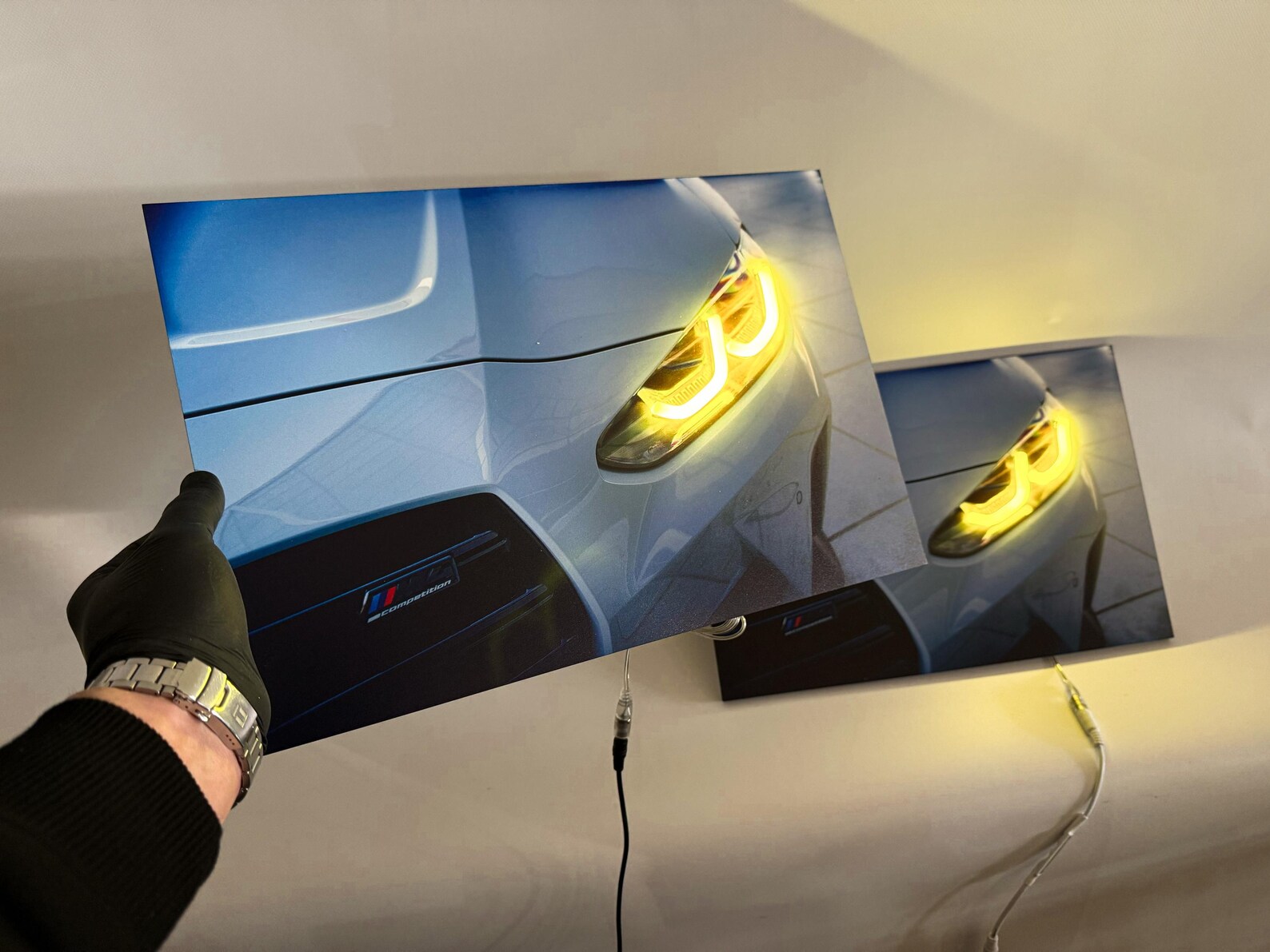 Automotive Neon Poster BMW M3 | LED Car Art for Garage | Supercar Decor ...