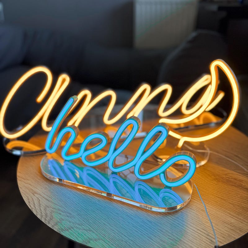 Real Glass Neon Sign - Etsy