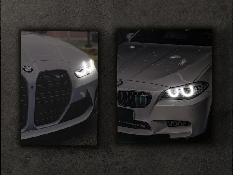 Neon Lights PVC Poster, Custom LED Backlit Art, Automotive Wall Decor ...