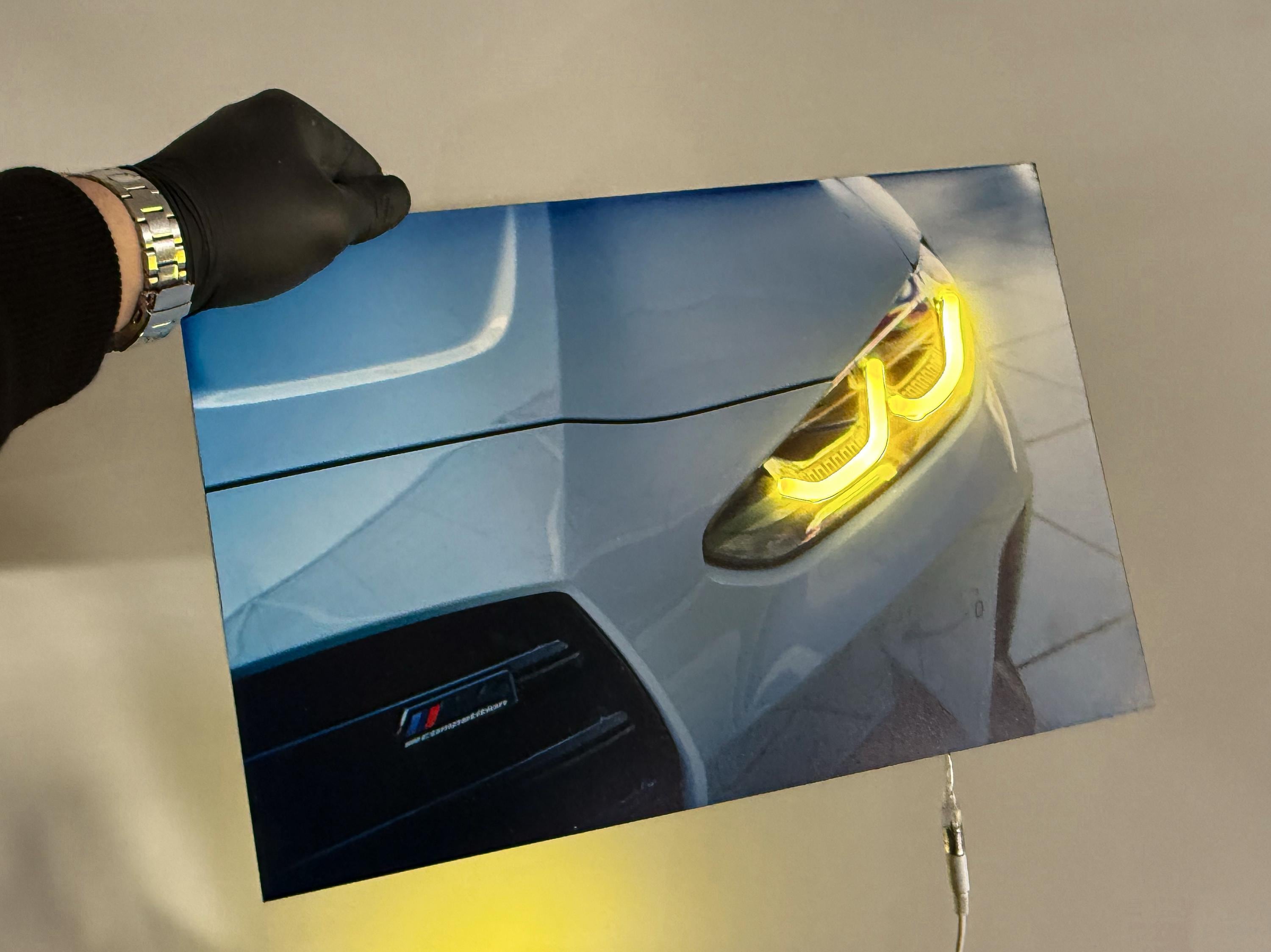 Automotive Neon Poster BMW M3 | LED Car Art for Garage | Supercar Decor ...