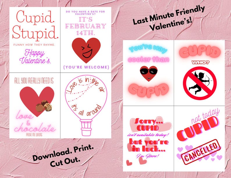 Printable Valentine's Cards - Etsy