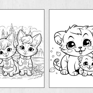 20 Cute Cats Coloring Pages for Kids | Printable PDF | Fun & Creative ...
