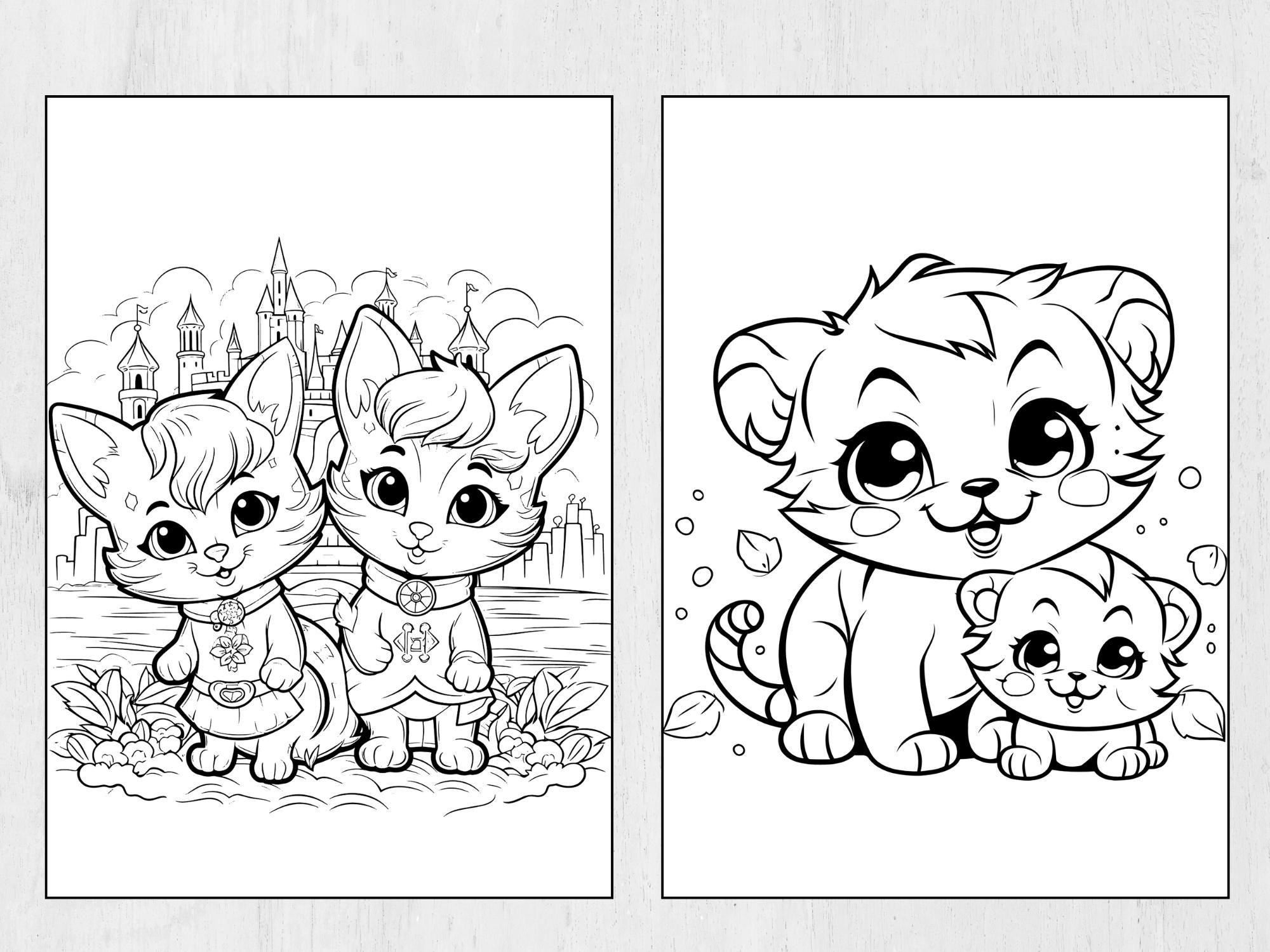 20 Cute Cats Coloring Pages for Kids | Printable PDF | Fun & Creative ...
