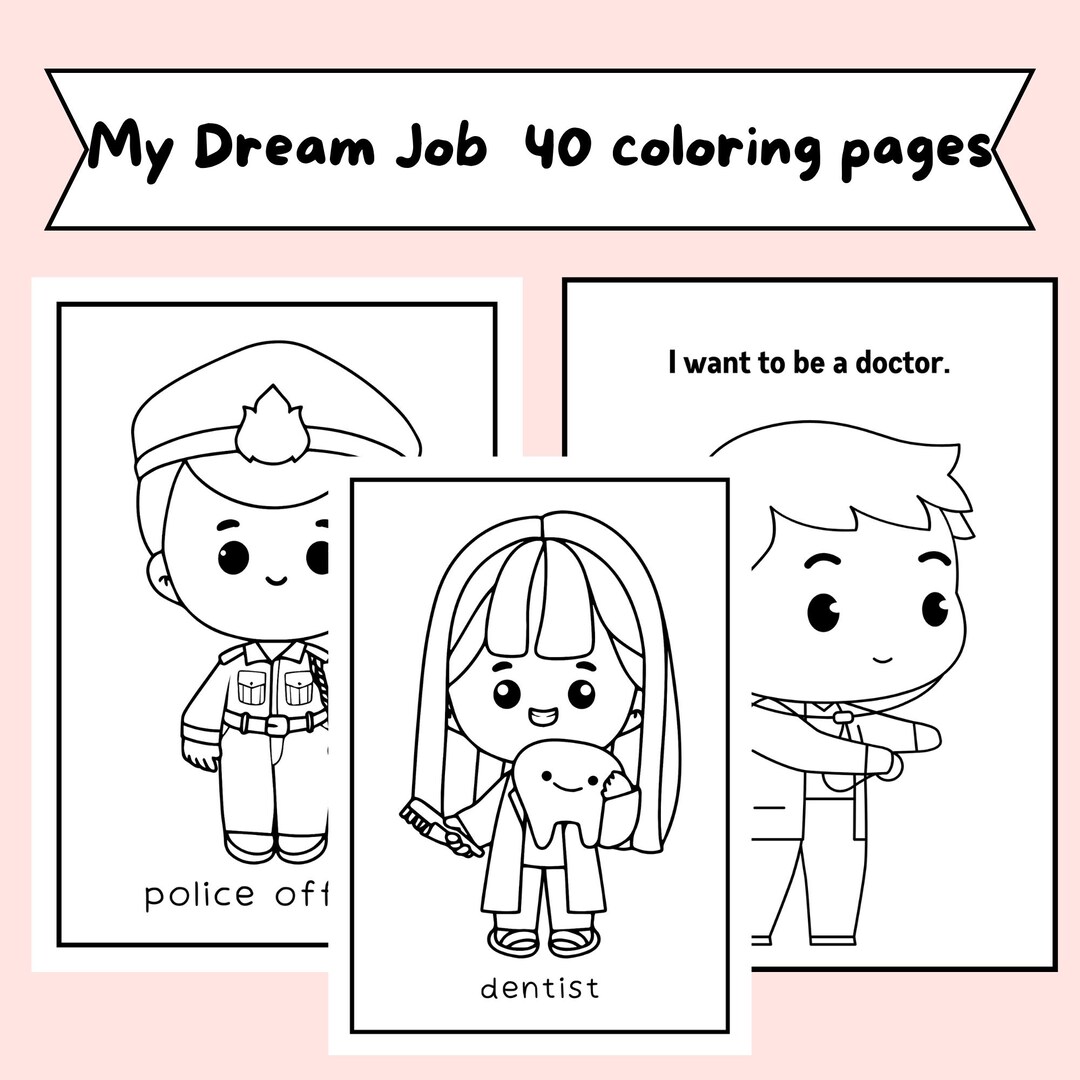 Community Helpers Coloring Pages, Career Day Activity (PDF) - Etsy UK