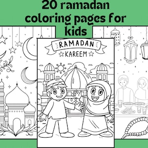 20 Ramadan Coloring Pages – Islamic Printable Activity for Kids, Fun ...