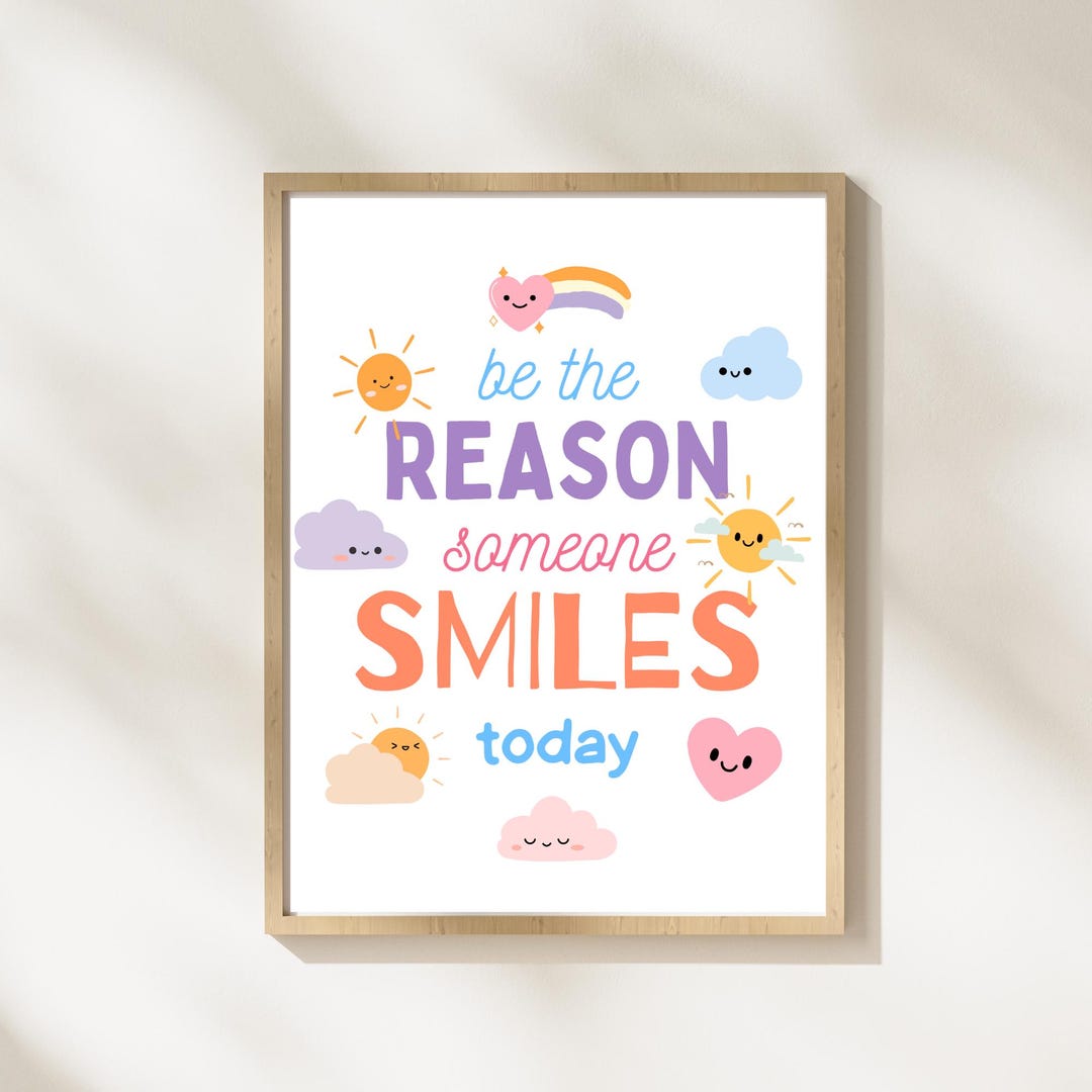 Inspirational Kids Poster Positive Classroom Decor Motivational Wall ...