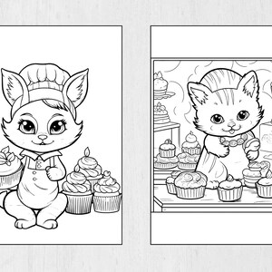 20 Cute Cats Coloring Pages for Kids Printable PDF Fun & Creative ...