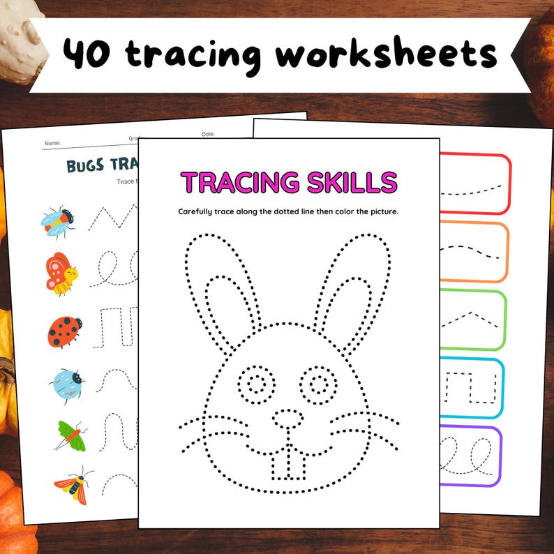 Preschool Line Tracing Worksheets, Lines Trace Pages Printable ...
