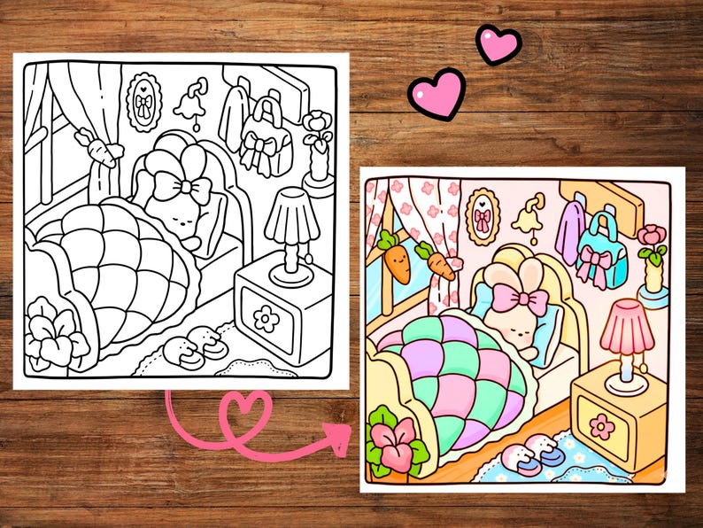 Cozy Moment Coloring Pages, Bold Easy Coloring Book, Comfy Days 50 ...