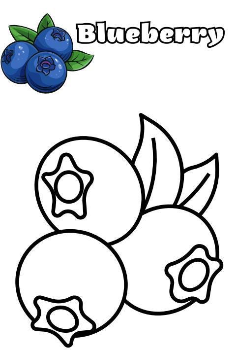 20 Fun Fruit Coloring Pages for Kids – Printable Digital Download ...