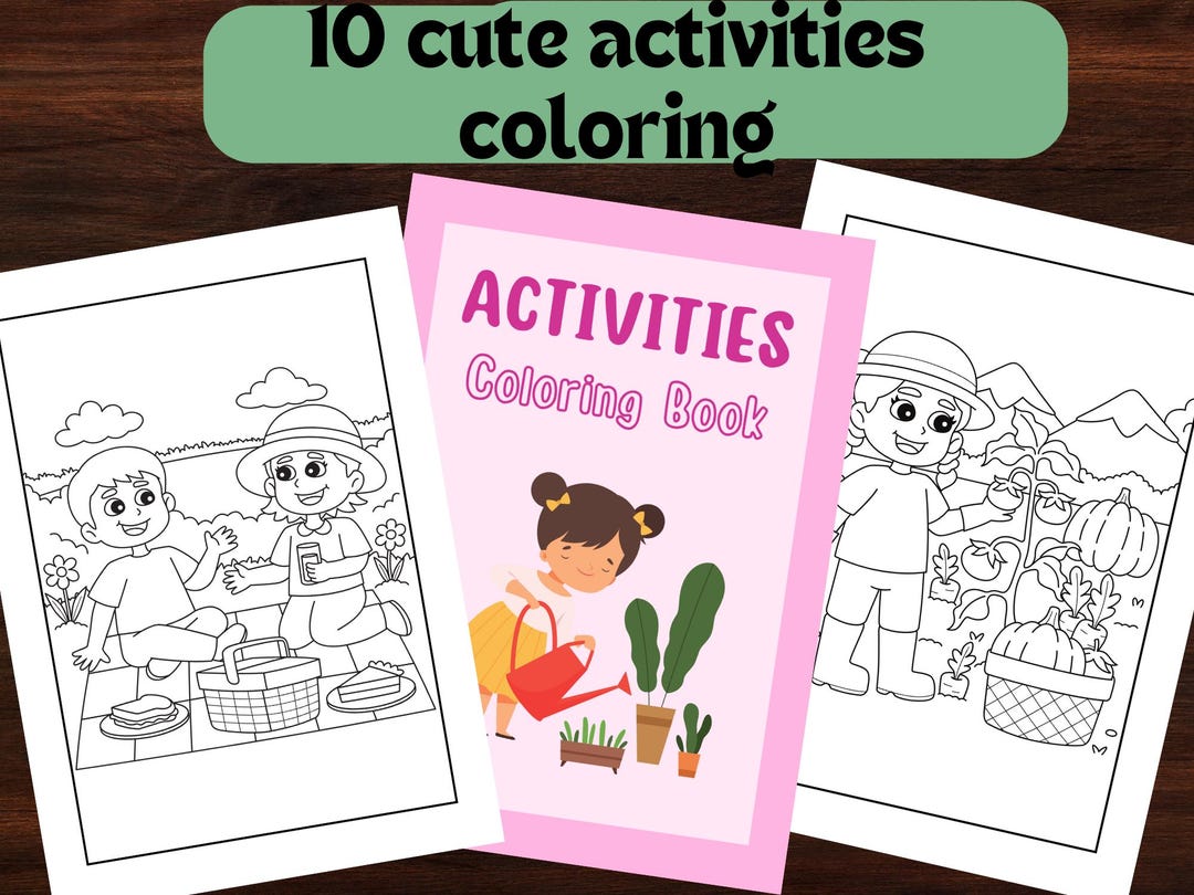 10 Cute Coloring Pages for Kids | Fun & Easy Activities | Printable PDF ...