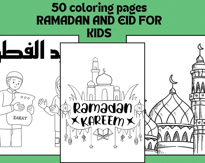 Ramadan Colouring Pages | Children Activity Coloring Book | Islamic ...