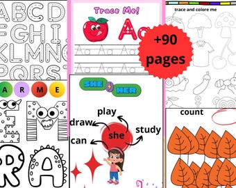 Preschool Pre-k Kindergarten Learning Bundle Alphabet - Etsy