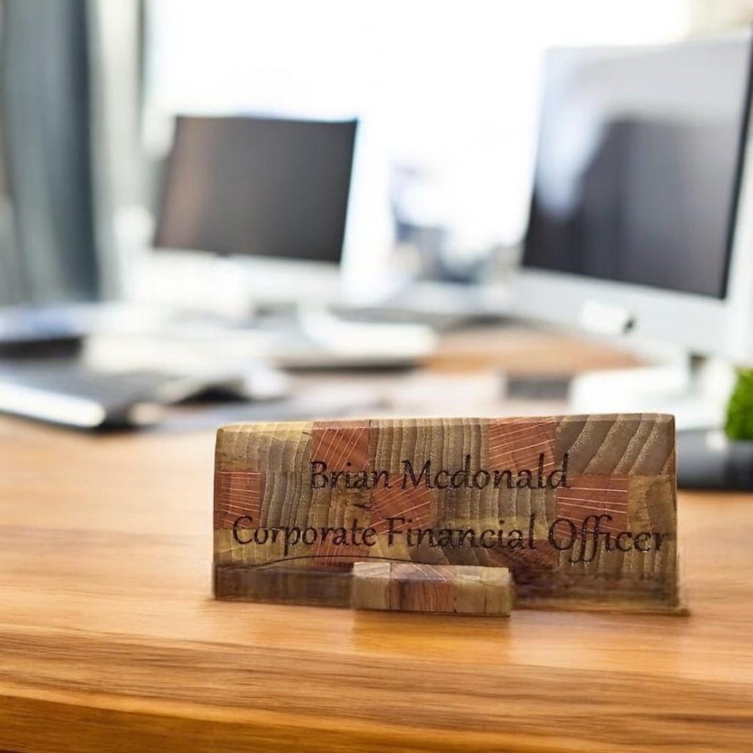 Personalized Name Plaque, Office Desk Name Plate, Engraved Desk Plate ...
