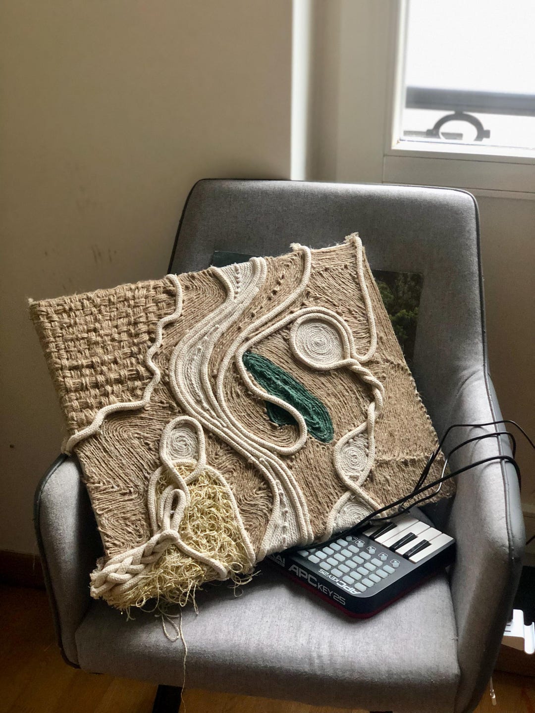 Textured Wall Canvas in Ropes and Natural Fibers - Etsy