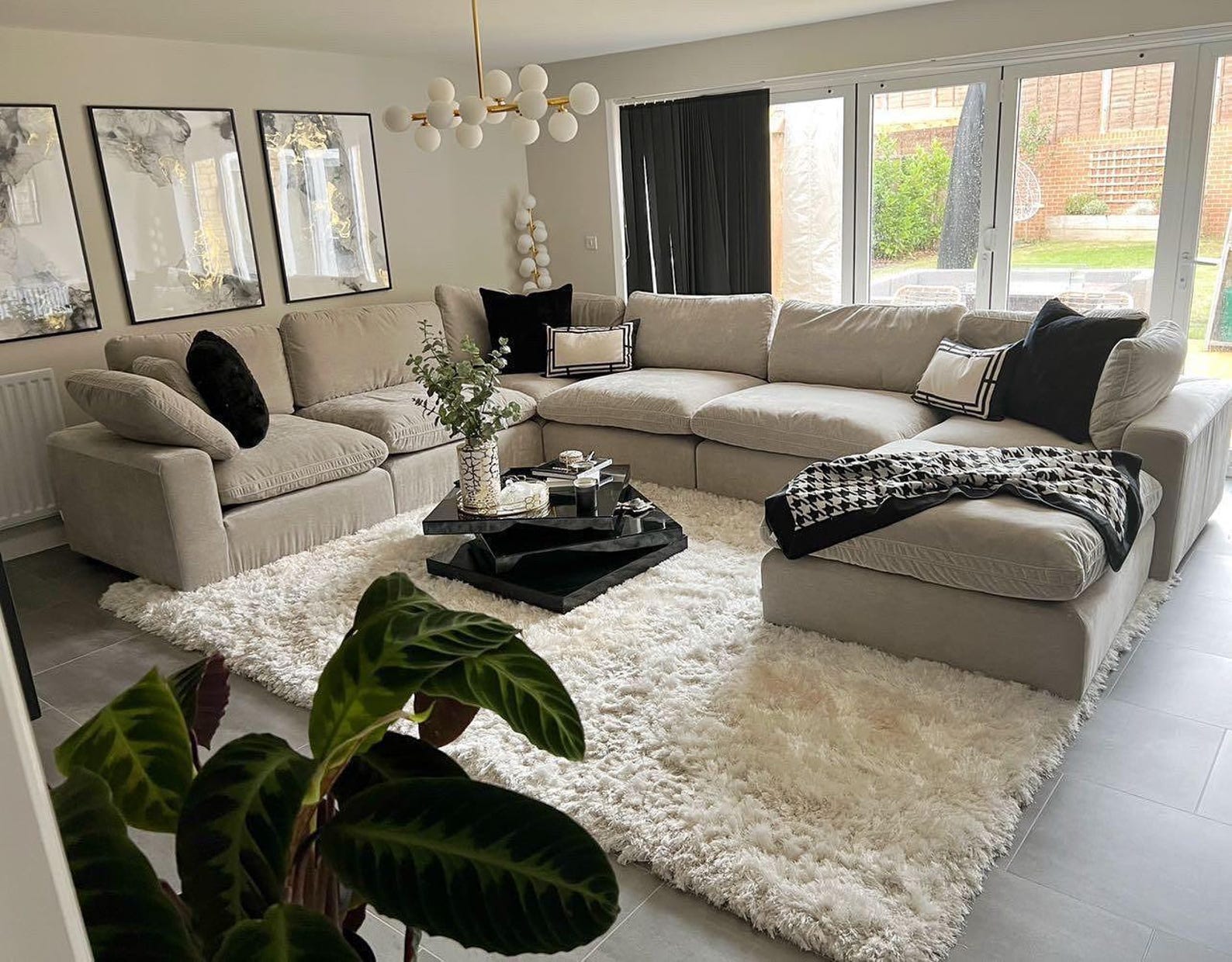 Custom U-shape Sofa - Modern Modular Sectional Couch - Luxury ...