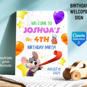 Chuck E. Cheese Poster - Etsy