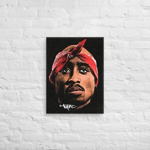 Tupac Shakur Canvas - Etsy