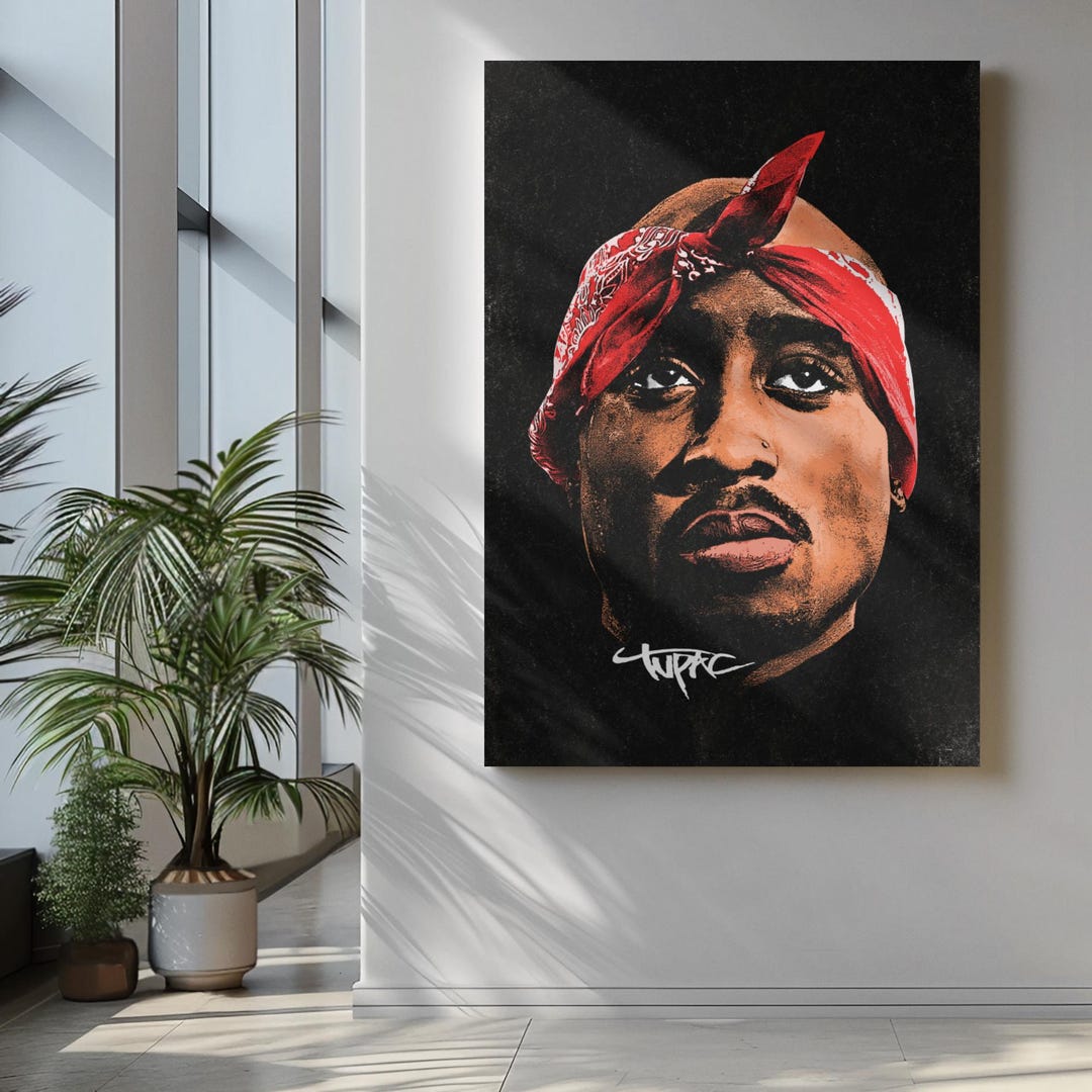 Tupac Shakur Canvas - Etsy