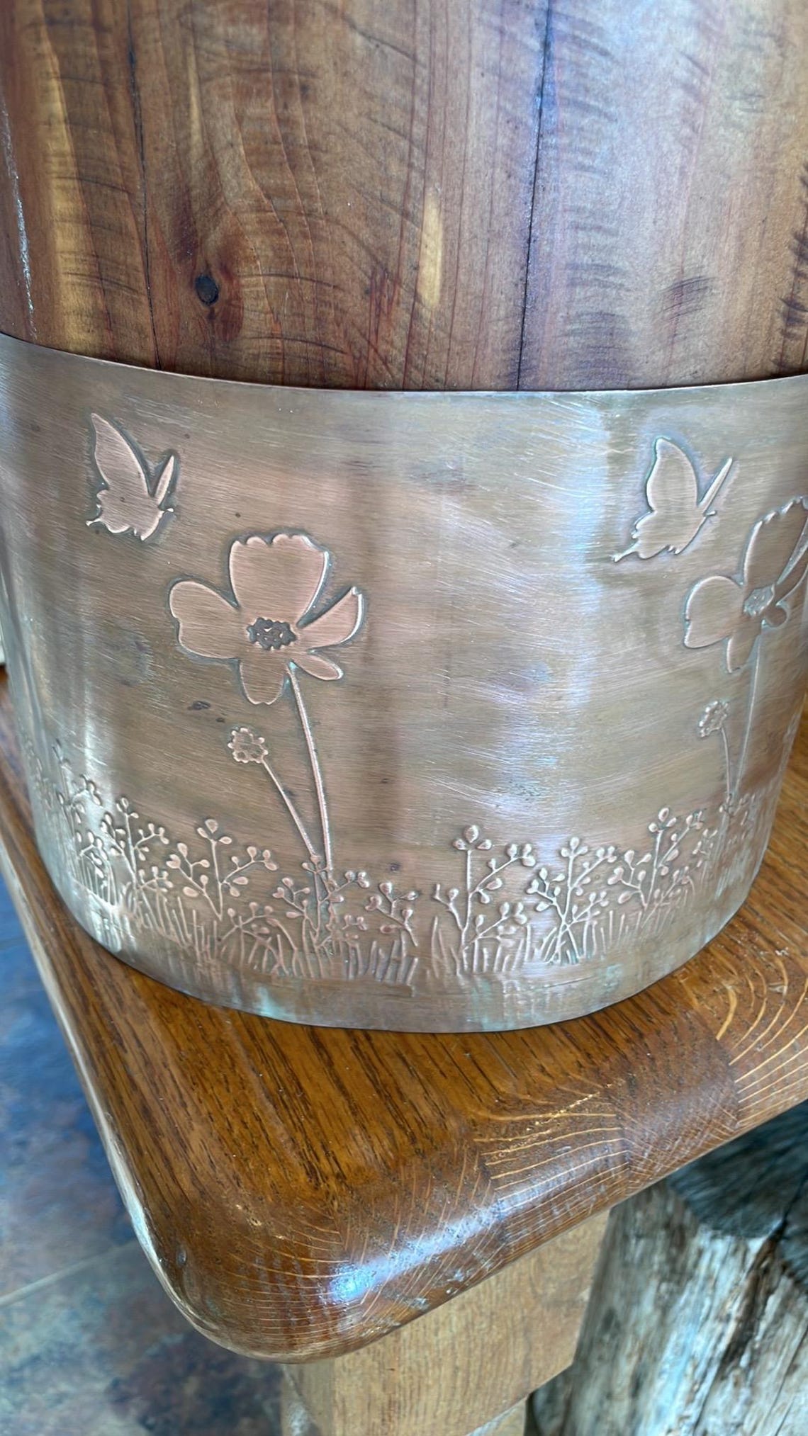 Embossed Copper Wraps. Aged Patina Polished or Raw Copper Can Be ...