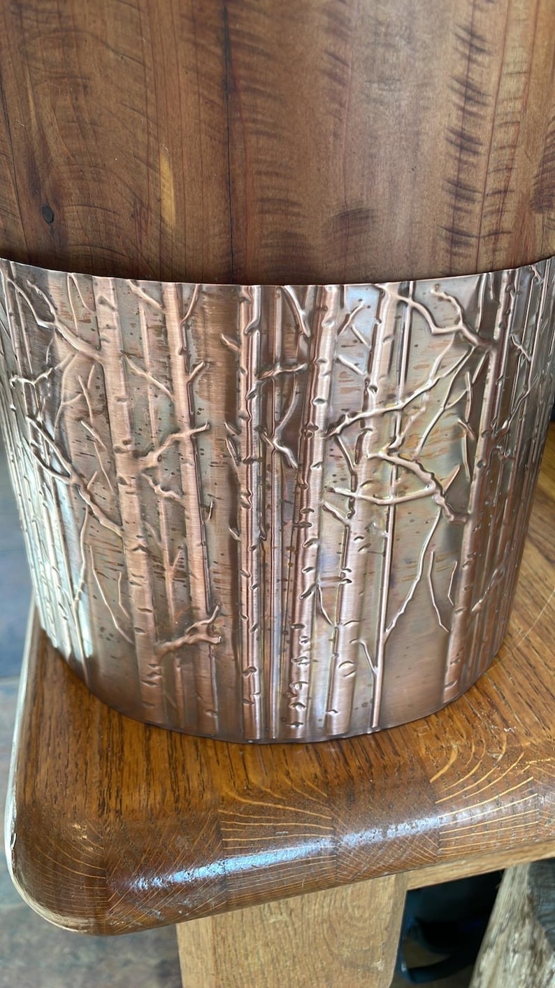 Embossed Copper Wraps. Aged Patina Polished or Raw Copper Can Be ...