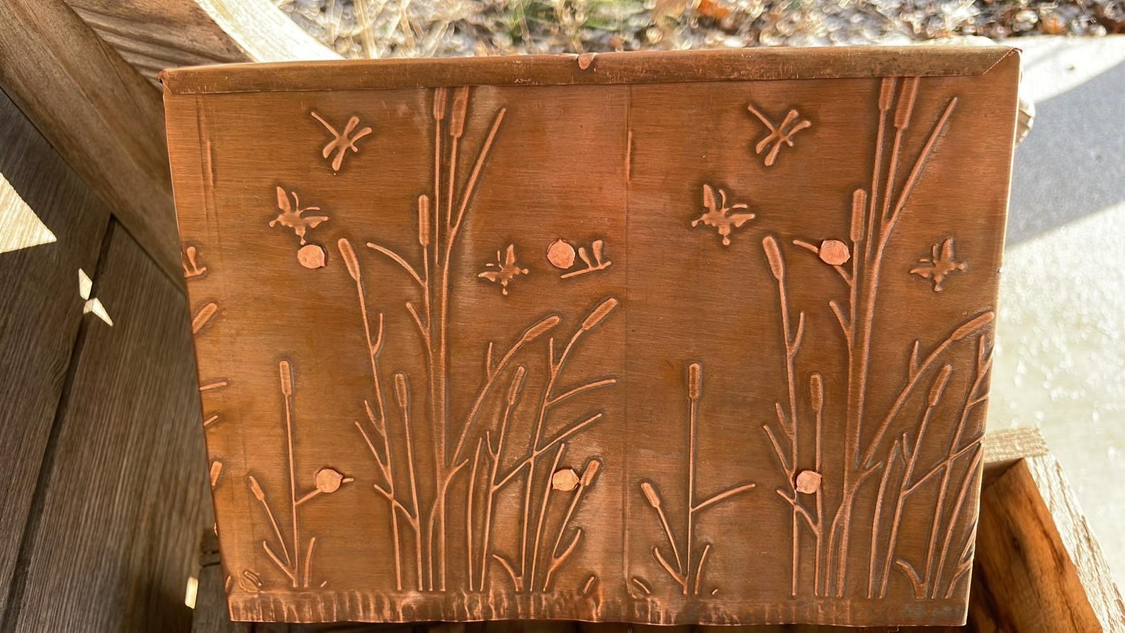 Embossed Copper Wraps. Aged Patina Polished or Raw Copper Can Be ...