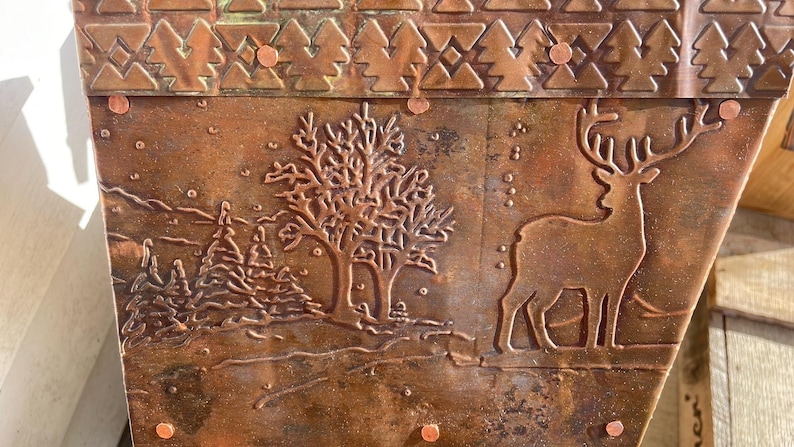 Embossed Copper Wraps. Aged Patina Polished or Raw Copper Can Be ...