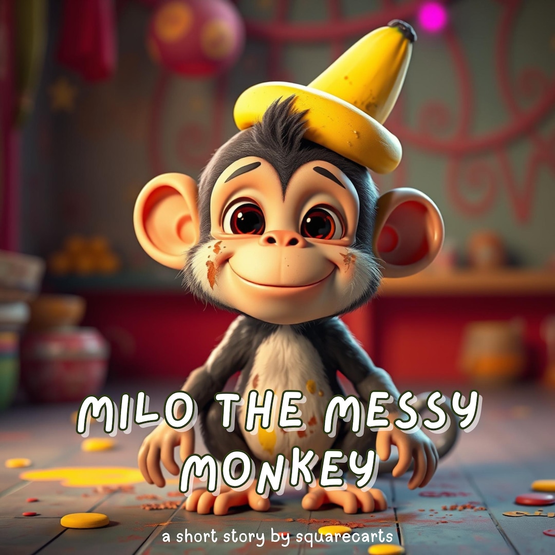 Milo the Messy Monkey - Short Story, Kids Story With Moral Lesson - Etsy