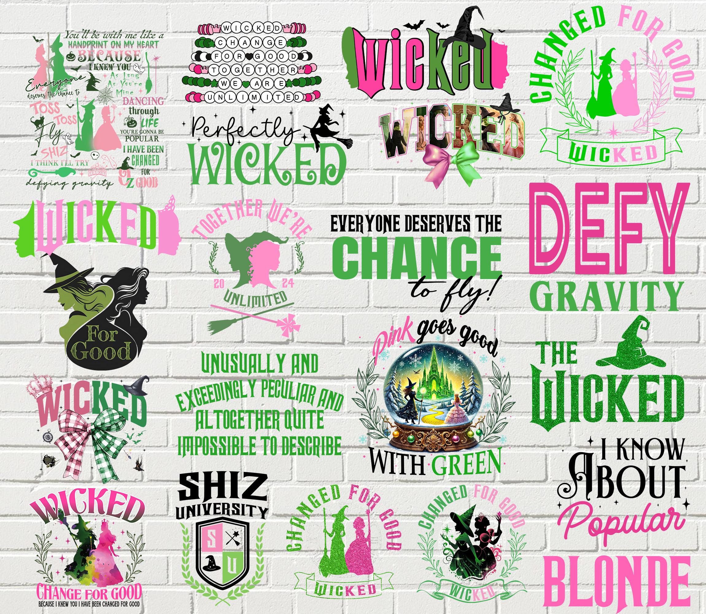 Wicked Movie PNG, Wicked Png, Changed for Good Png, Witch Pink and ...