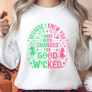 Wicked Movie SVG PNG, Wicked PNG, Wicked Vinyl, Wicked Cricut, Changed ...