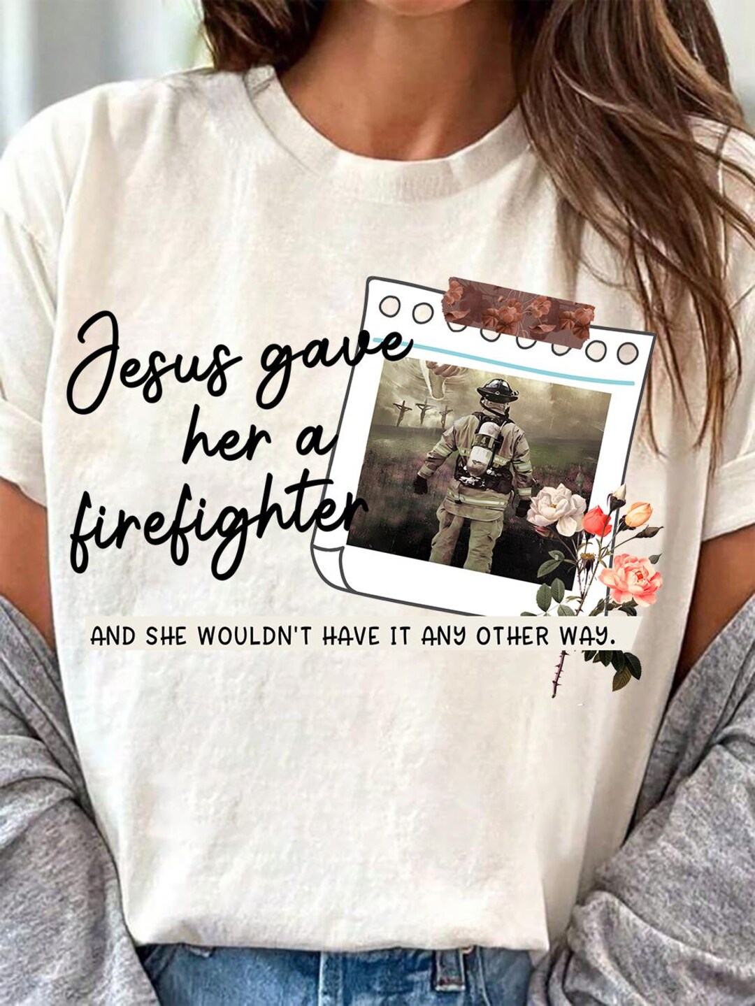 Jesus Png File Jesus Gave Her A Firefighter Png - Etsy